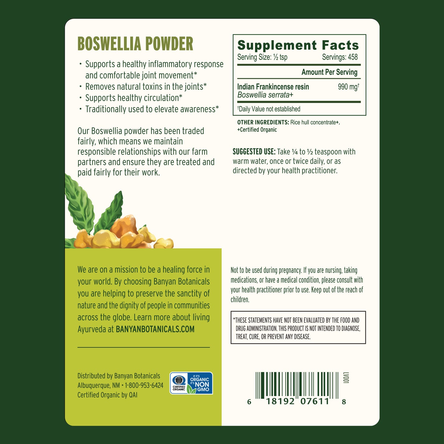 Organic Boswellia Serrata Resin Powder | Indian Frankincense Powder ...