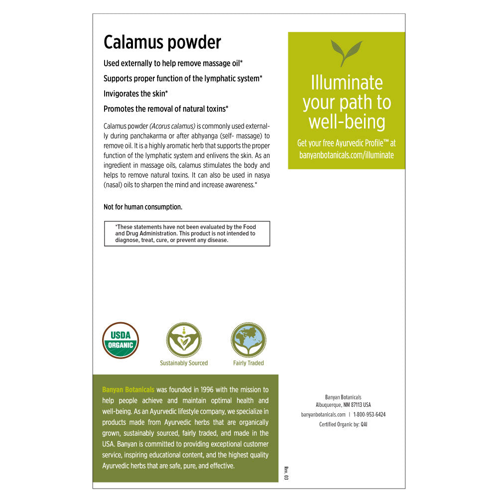 Calamus Powder (Acorus Calamus, Sweet Flag, Vacha) | Ayurvedic Herbs ...