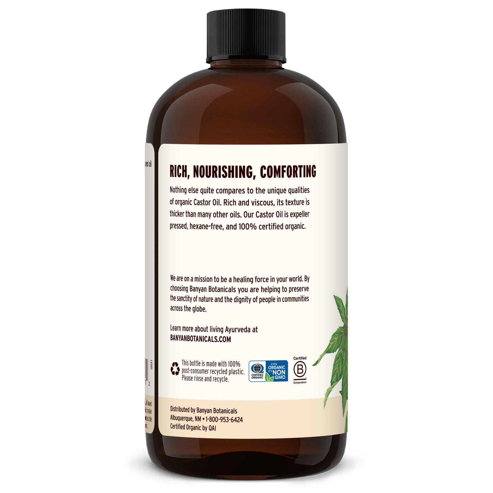 Organic Castor Oil |For Skin, Hair & Wellness | Various Sizes – Banyan ...
