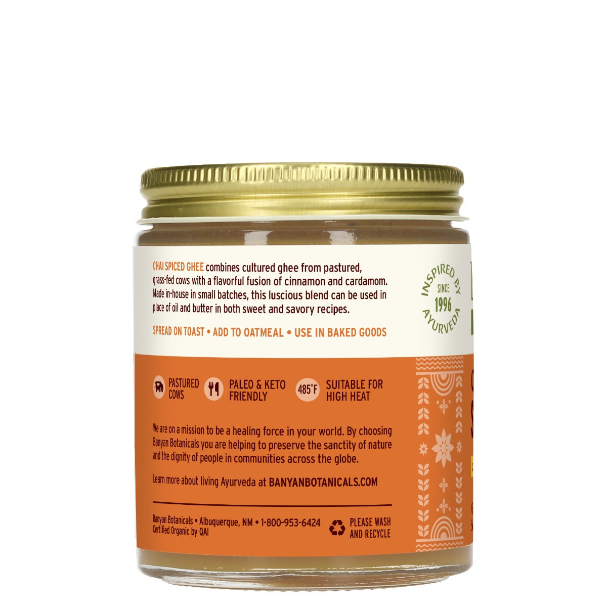 Chai Spiced Ghee | Flavored Organic Ghee – Banyan Botanicals