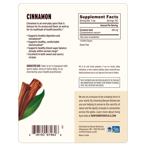 Cinnamon Powder | Organic Ground Cinnamon | Cinnamomum Verum – Banyan ...