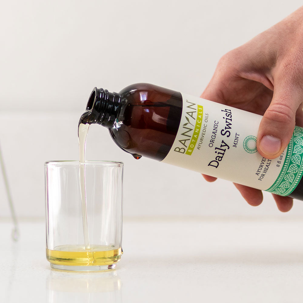 Daily Swish Pulling Oil | Sesame & Coconut Oil Mouthrinse with Triphala ...