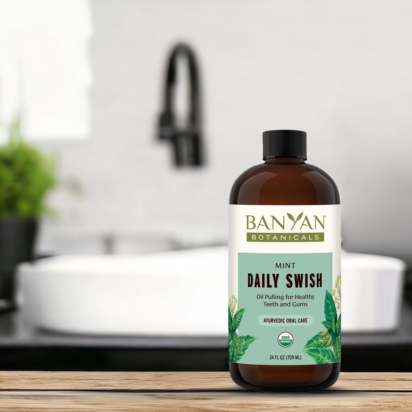 Daily Swish Pulling Oil | Sesame & Coconut Oil Mouthrinse with Triphala ...