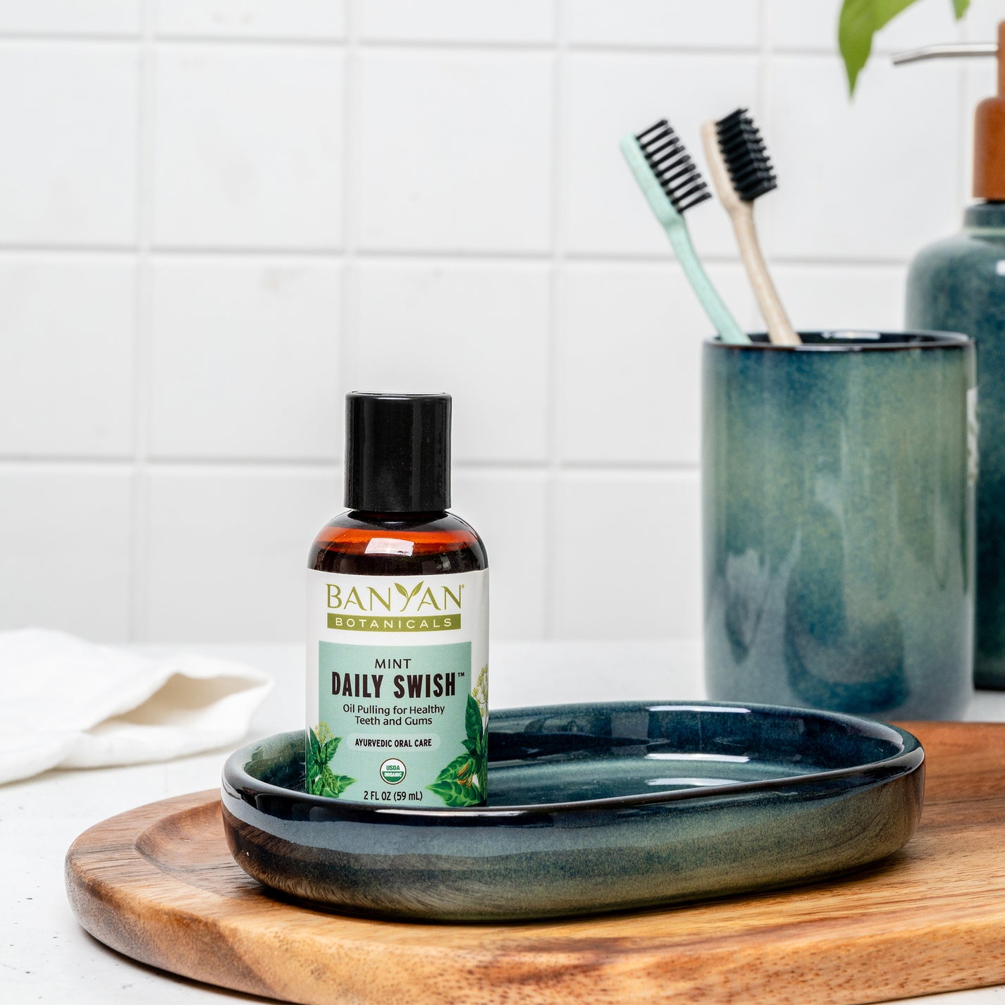 Daily Swish Pulling Oil | Sesame & Coconut Oil Mouthrinse with Triphala ...