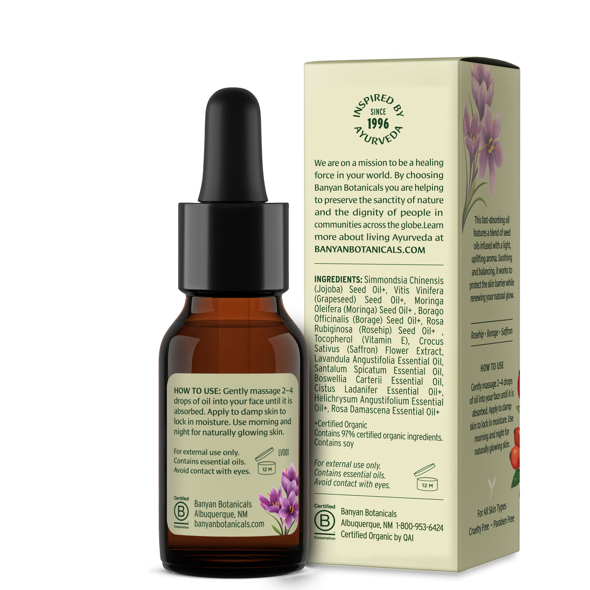 Ayurvedic Face Oil - nourishing skincare for all skin types – Banyan ...
