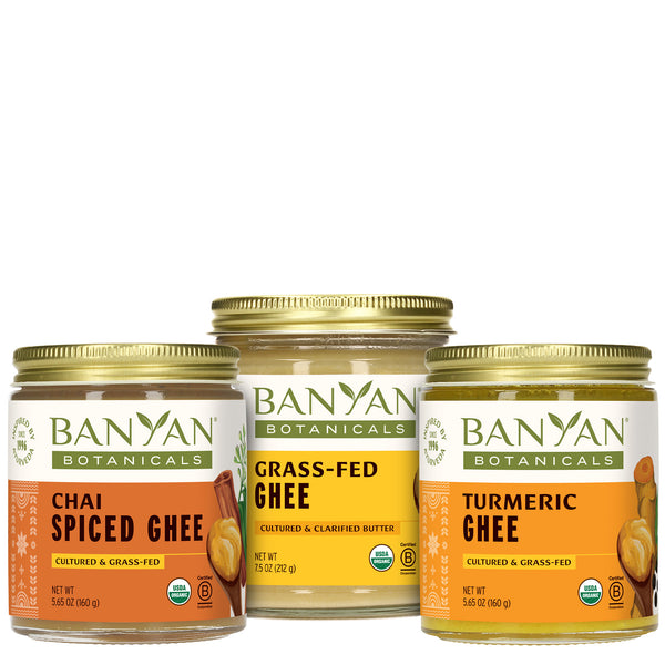Golden Ghee Bundle | Organic Ghee from Grass-Fed Cows – Banyan Botanicals