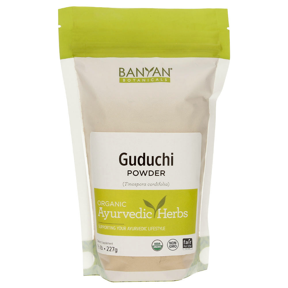 Guduchi Powder - Tinospora Cordifolia | Giloy Powder – Banyan Botanicals