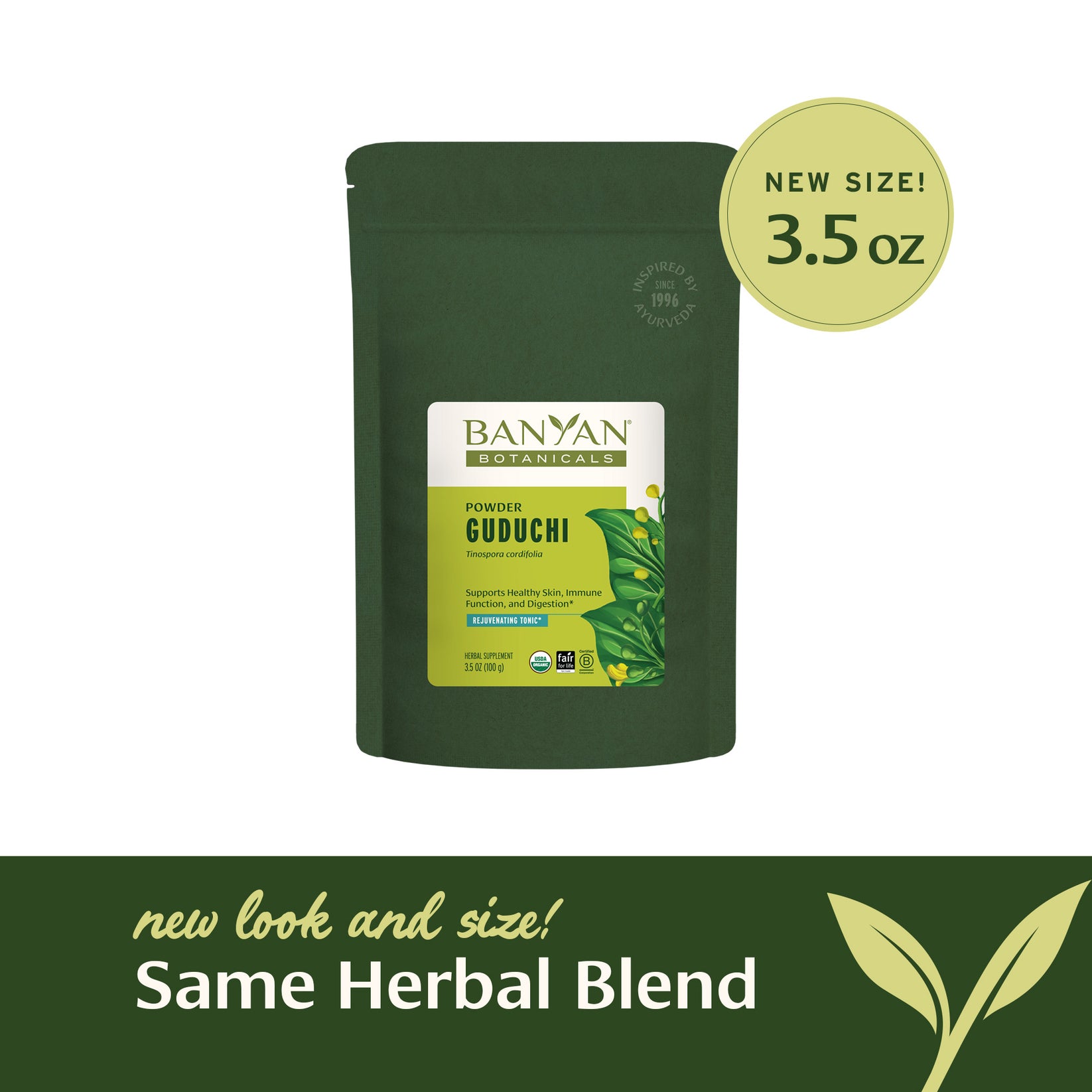 Guduchi Powder - Tinospora Cordifolia | Giloy Powder – Banyan Botanicals