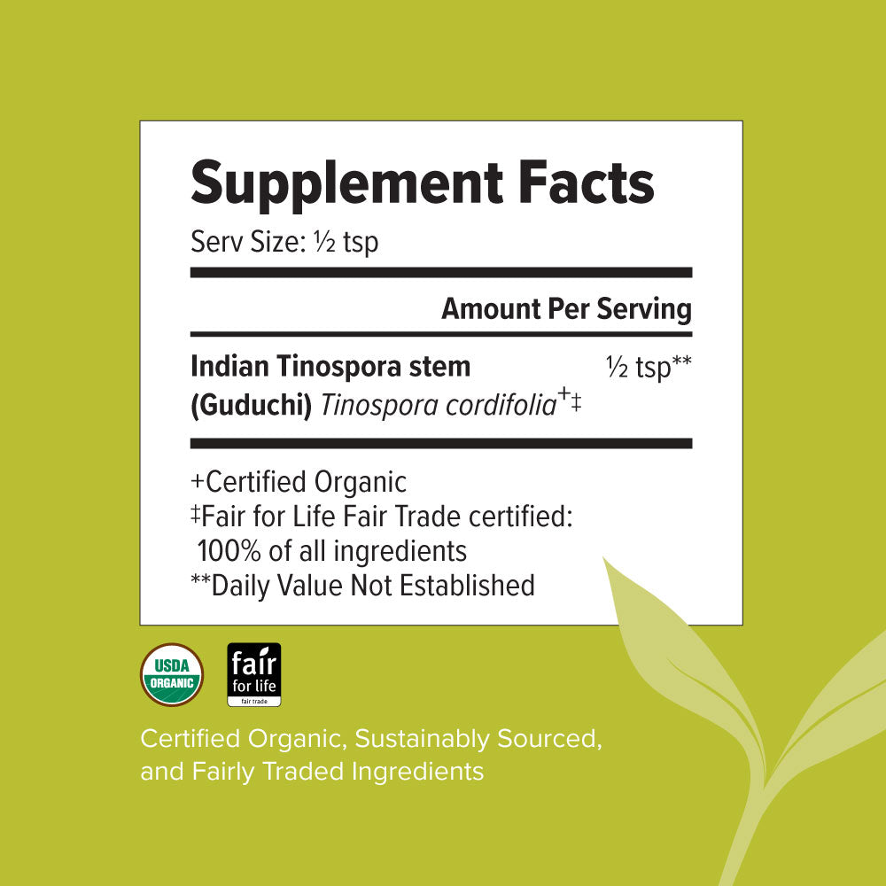 Guduchi Powder - Tinospora Cordifolia | Giloy Powder – Banyan Botanicals