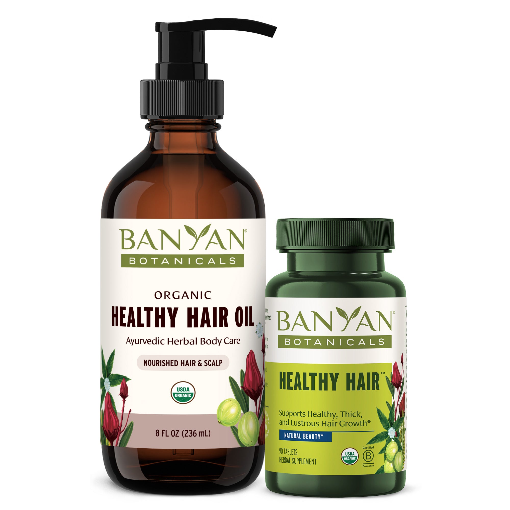 Healthy Hair Bundle | Herbal Hair Products – Banyan Botanicals