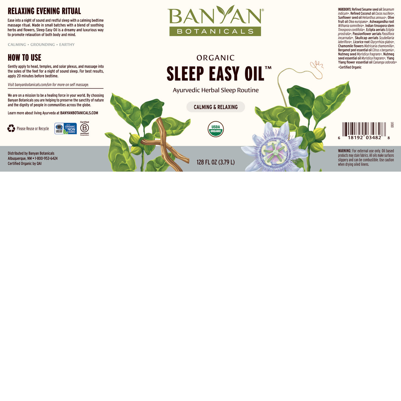 Sleep Easy Oil | Herbal Oils for Sleep | Ashwagandha, Chamomile ...