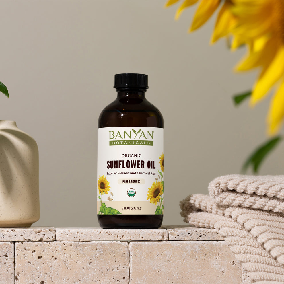Sunflower Oil | Organic Sunflower Oil in Various Sizes – Banyan Botanicals