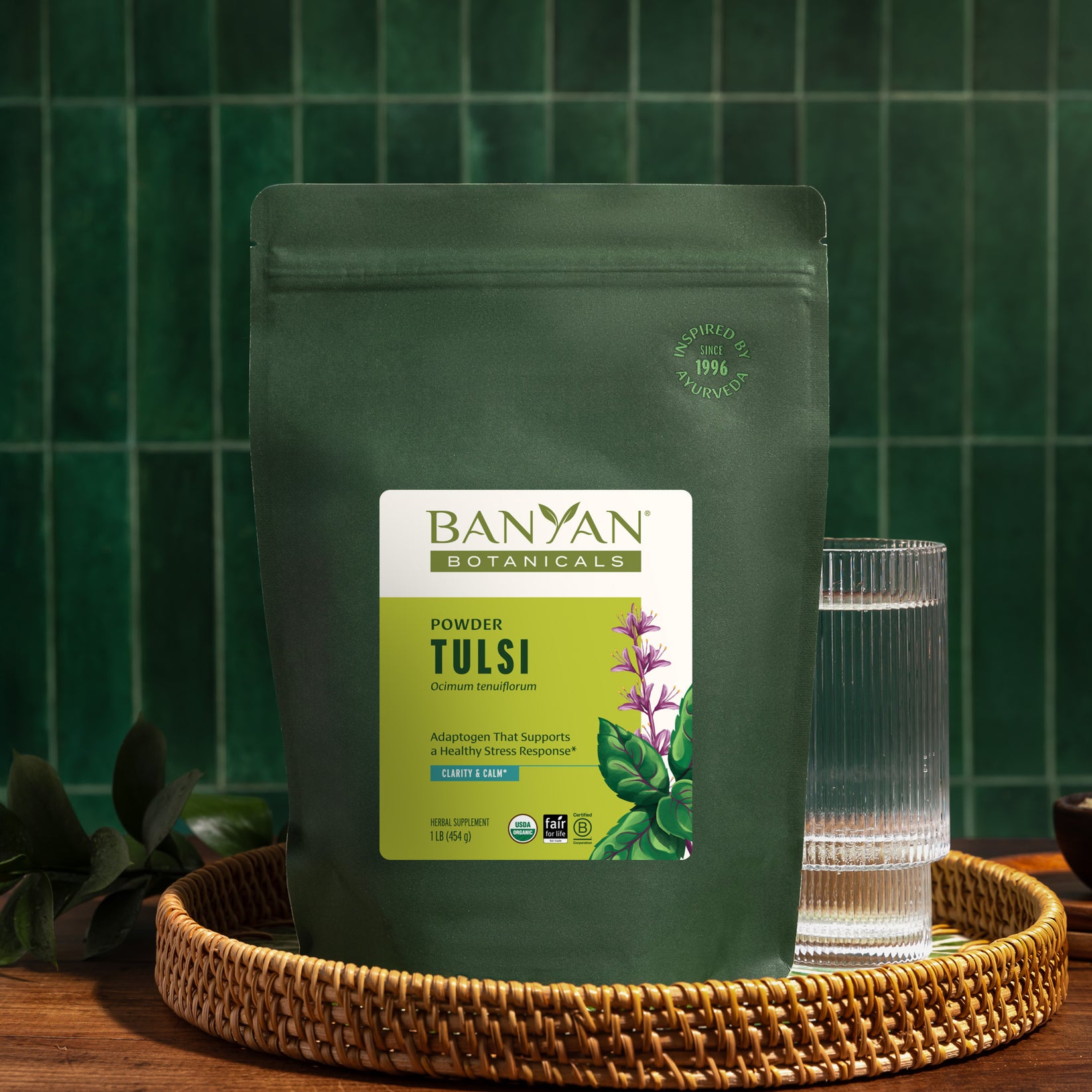Tulsi Powder | Organic Holy Basil Powder - Ocimum Sanctum – Banyan ...