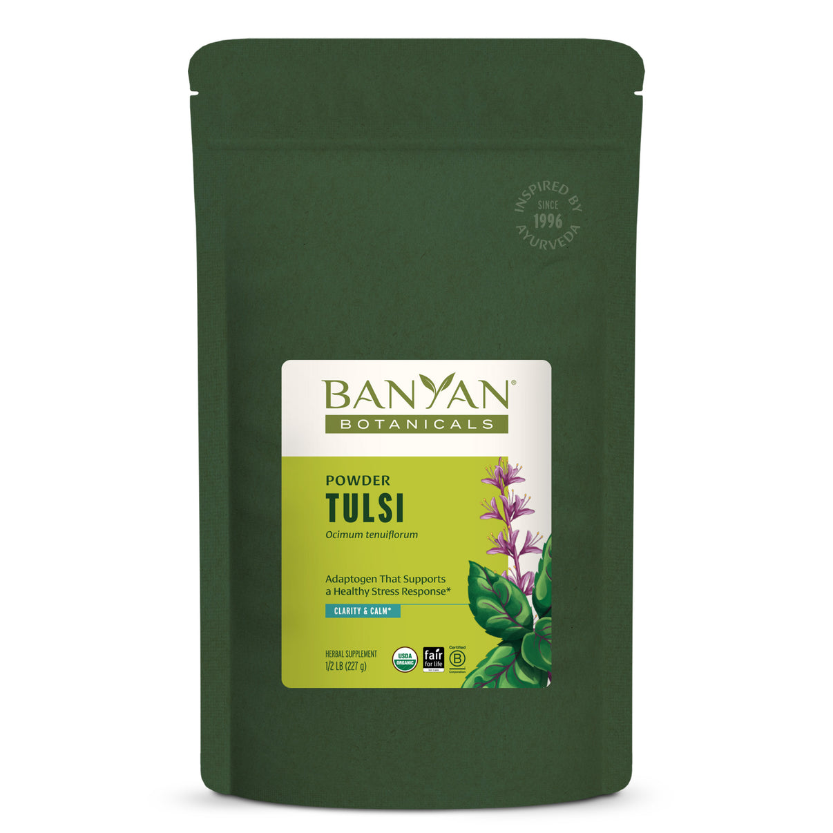 Tulsi Powder | Organic Holy Basil Powder - Ocimum Sanctum – Banyan ...