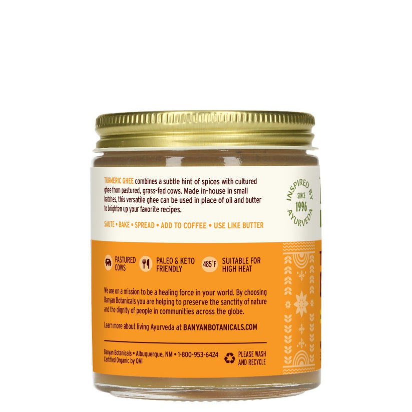 Turmeric ghee - organic grass-fed ghee butter – Banyan Botanicals