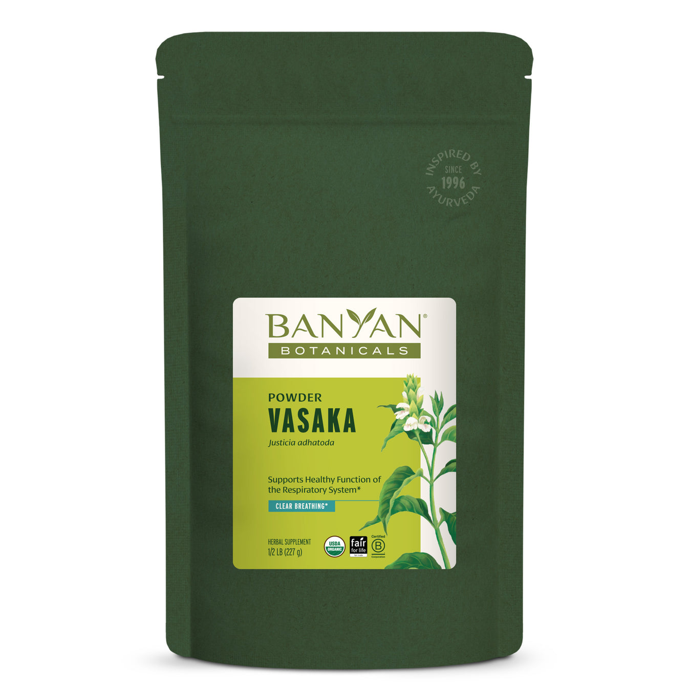 Vasaka Powder | Adhatoda Vasica | Organic Vasaka Powder – Banyan Botanicals