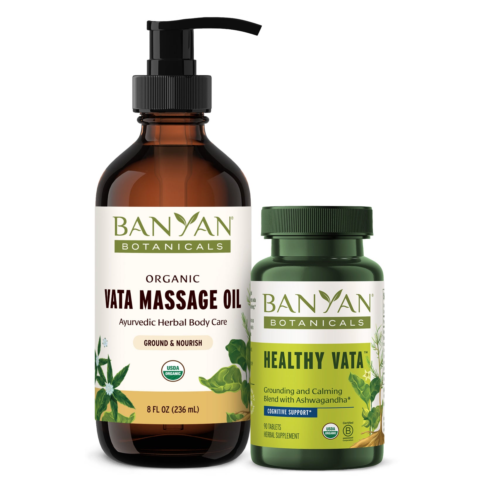 Vata Balancing Bundle | Calm, Nurtured, and Serene – Banyan Botanicals