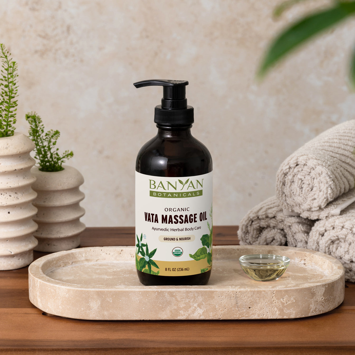 Vata Massage Oil | Organic Ayurvedic Oil – Banyan Botanicals