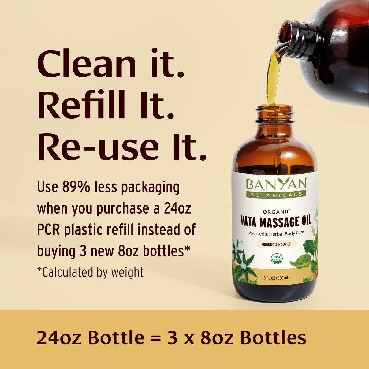 Vata Massage Oil | Organic Ayurvedic Oil – Banyan Botanicals