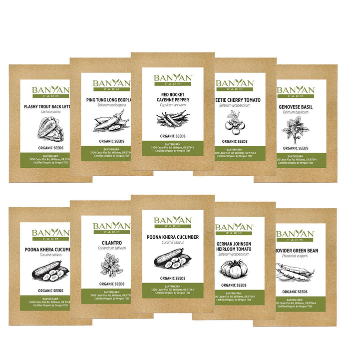 Vegetable Seed Bundle | Organic, Heirloom, Non-GMO Vegetable Seeds ...
